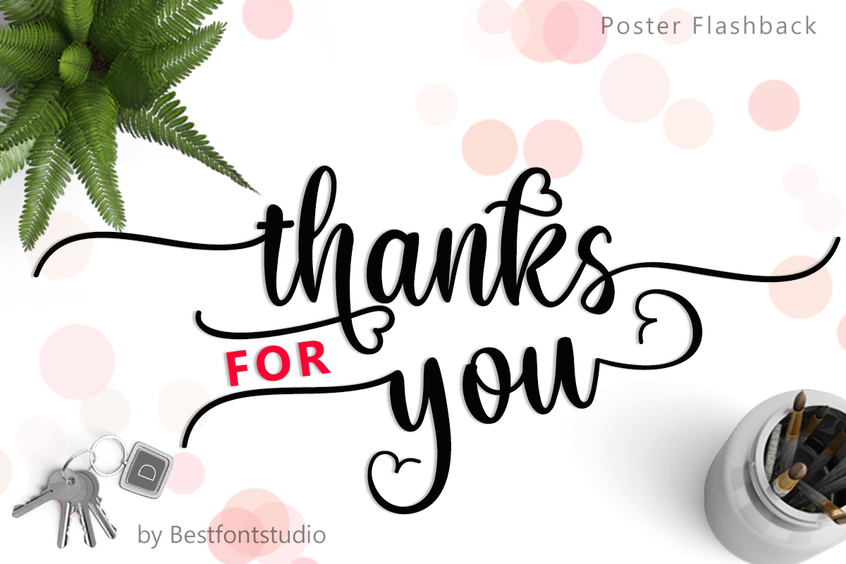 Flashback Script Font, Fonts | GraphicRiver